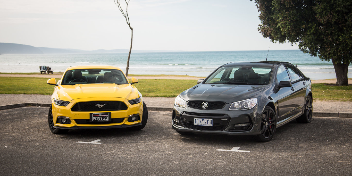 Ford Mustang GT Fastback v Holden Commodore SS V Redline comparison ...