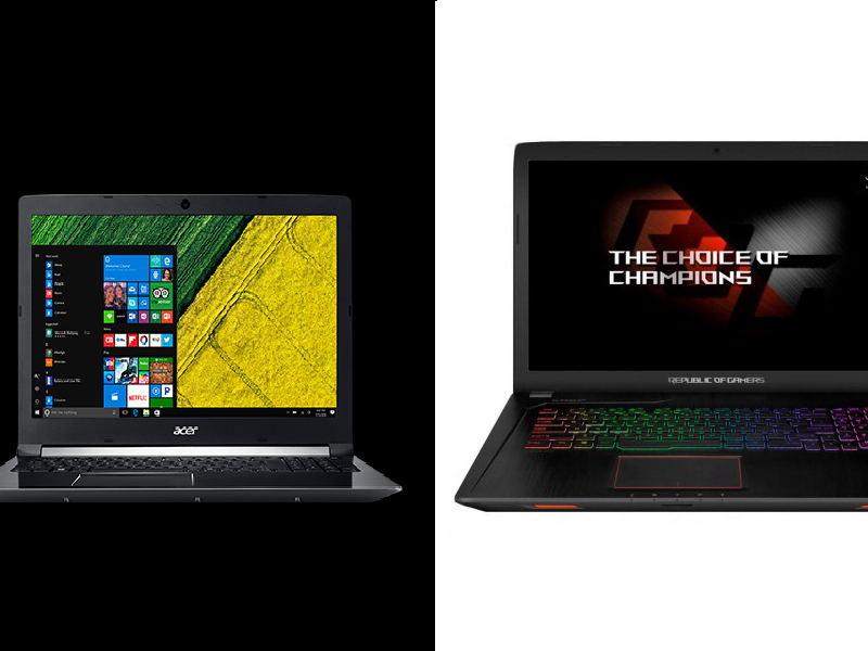 Acer Aspire 7 vs. Asus ROG Strix GL553VD Comparison - GearOpen.com