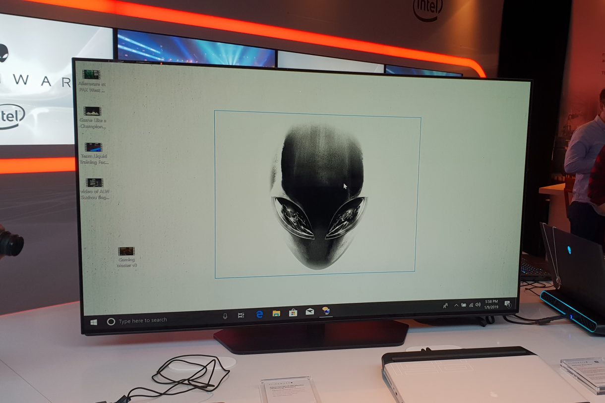 Alienware 55-inch 4K OLED monitor first look: Level up your living room ...