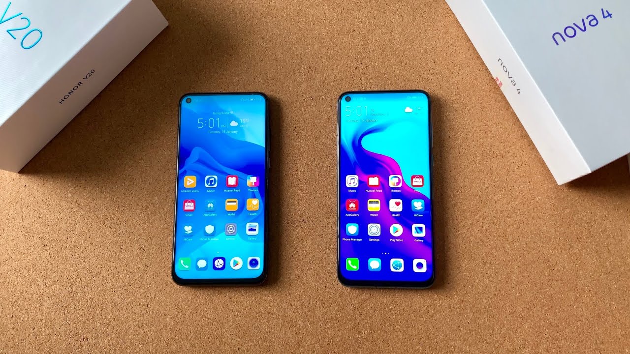A better Punch hole Phone – Huawei Honor V20 Or Huawei Nova 4? - GearOpen.com