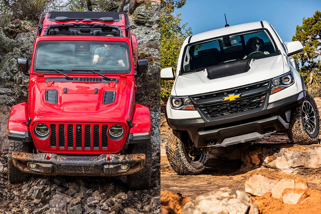 2020 Jeep Gladiator Rubicon vs. 2019 Chevrolet Colorado ZR2: Which is ...