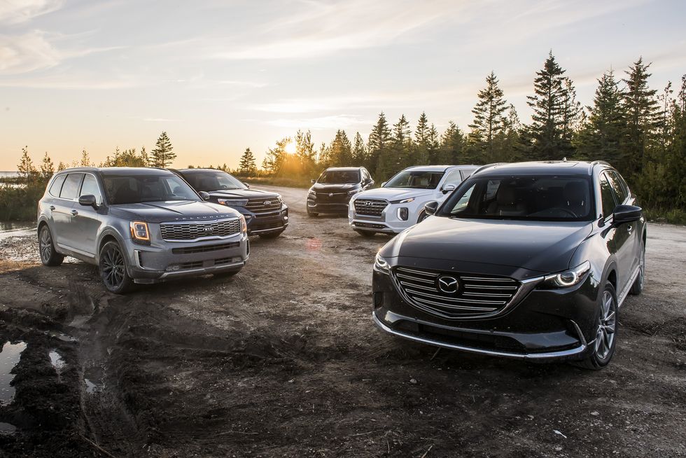 Three-Row SUVs Compared: Explorer, Telluride, Palisade, Enclave, and CX ...