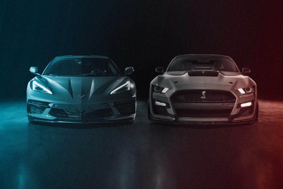 2020 Chevrolet Corvette vs. 2020 Ford Mustang Shelby GT500 at the Drag ...