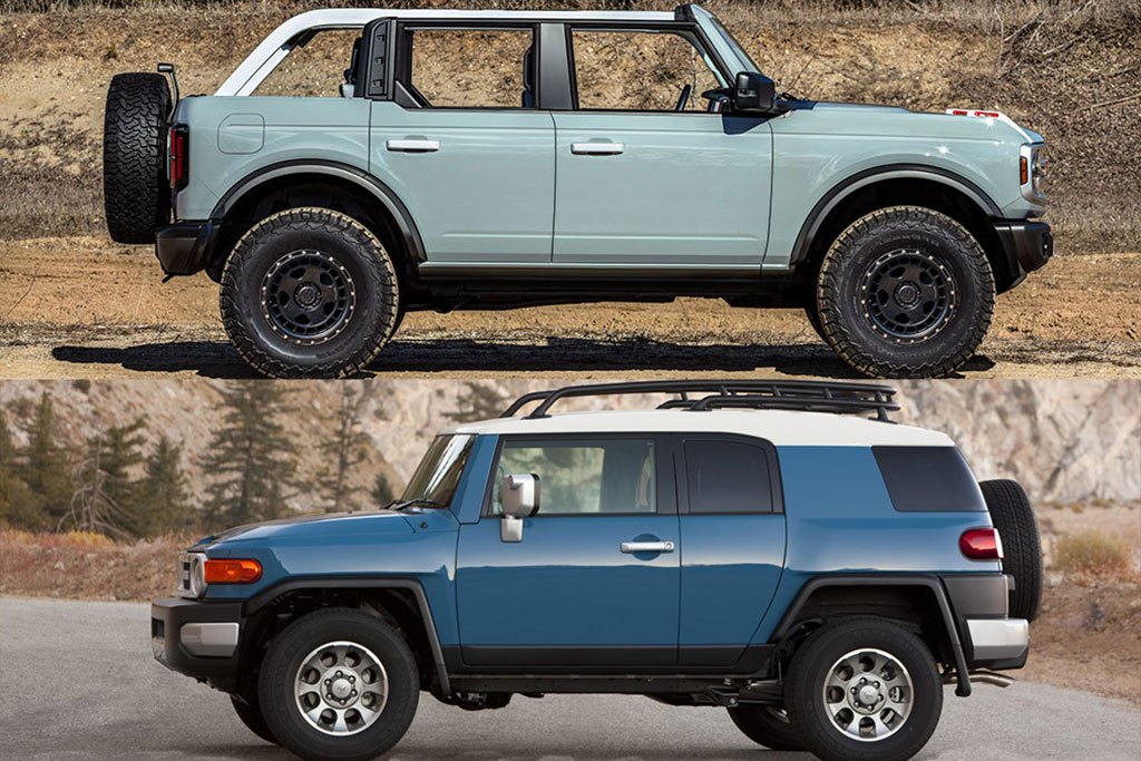 2021 Ford Bronco vs. Used Toyota FJ Cruiser: Which Is Better ...