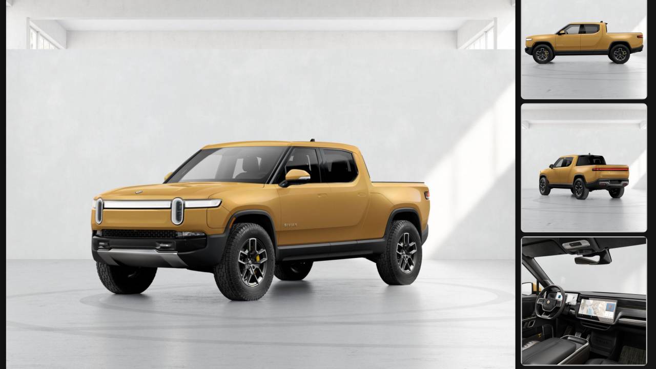 Rivian configurator details R1T and R1S – EV colors, wheels and ...