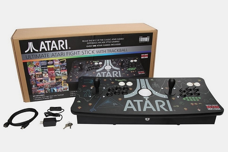 Ultimate Atari Fight Stick With Trackball Is An All-In-One Two-Player ...