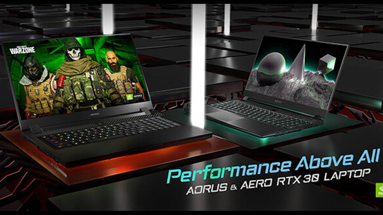 Gigabyte new AORUS, AERO laptops flaunt GeForce RTX 30 graphics ...