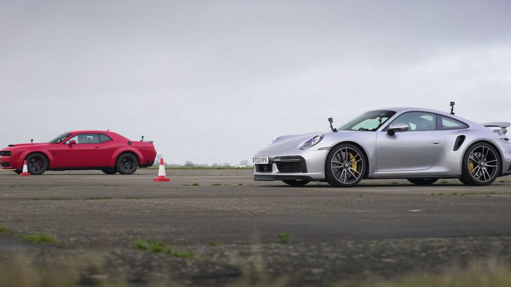Watch: Dodge Demon Doesn't Stand a Chance vs. Porsche 911 Turbo S in a ...