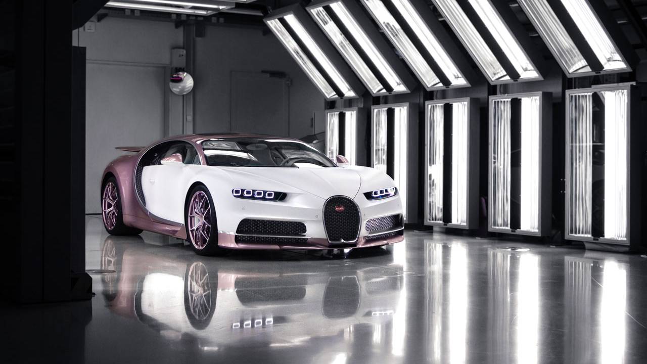This pink and white Bugatti Chiron is the ultimate Valentine gift ...