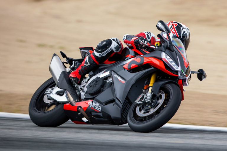 2021 Aprilia RSV4 and RSV4 Factory Track Test at Laguna Seca - GearOpen.com