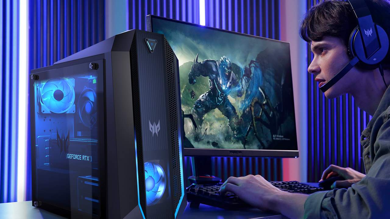 Acer Predator desktop gaming expands with RTX 30 and massive monitors ...
