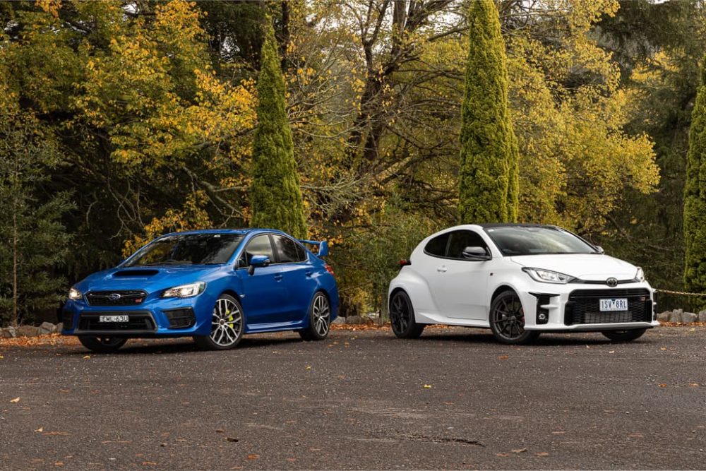 2021 Subaru WRX STI Premium v Toyota GR Yaris Rallye Comparison ...