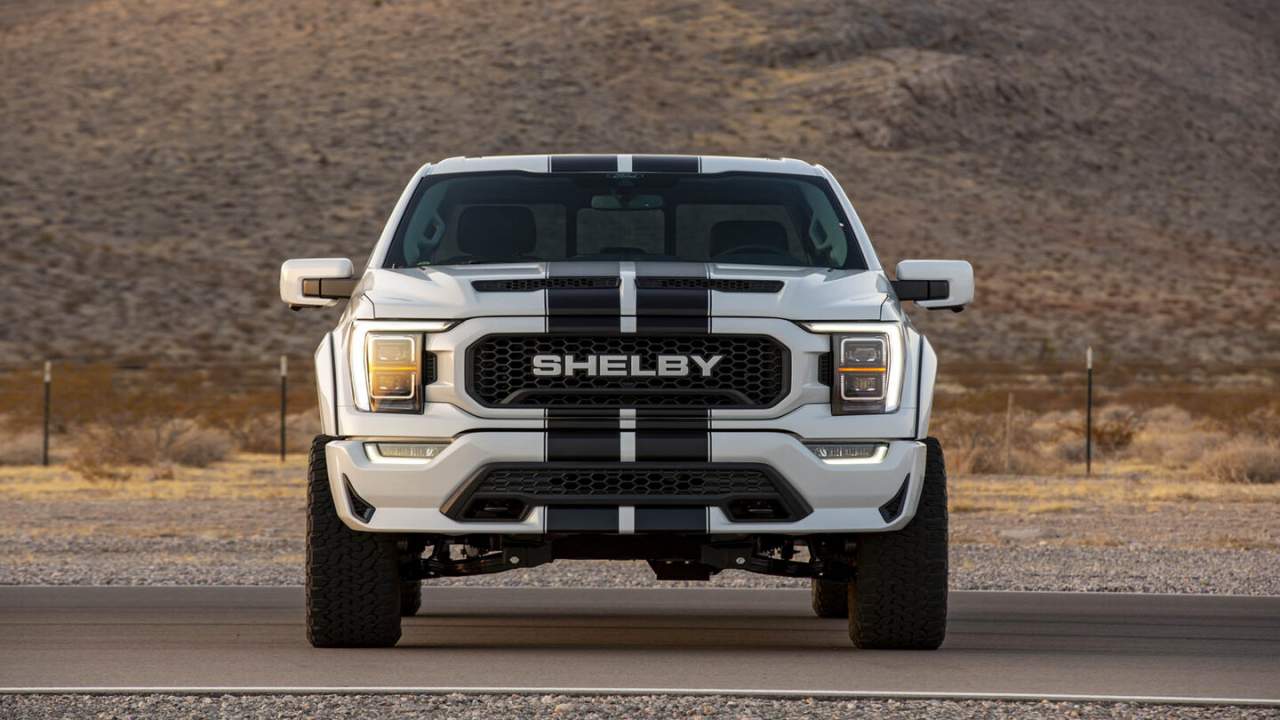 2021 Shelby F-150 appears with supercharged power and racing stripes ...