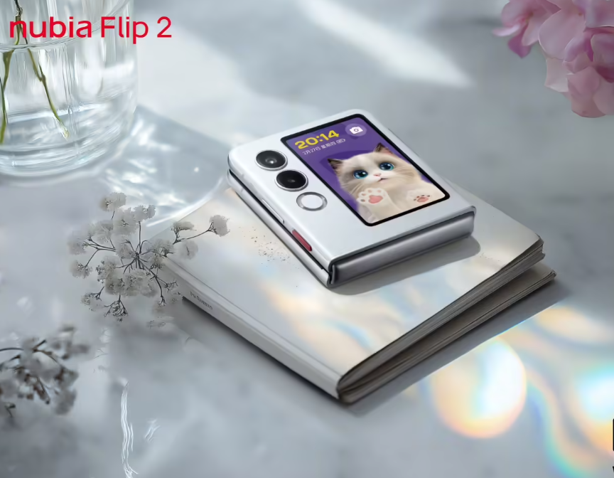 Nubia Flip 2 small folding mobile phone external screen for 300 ...